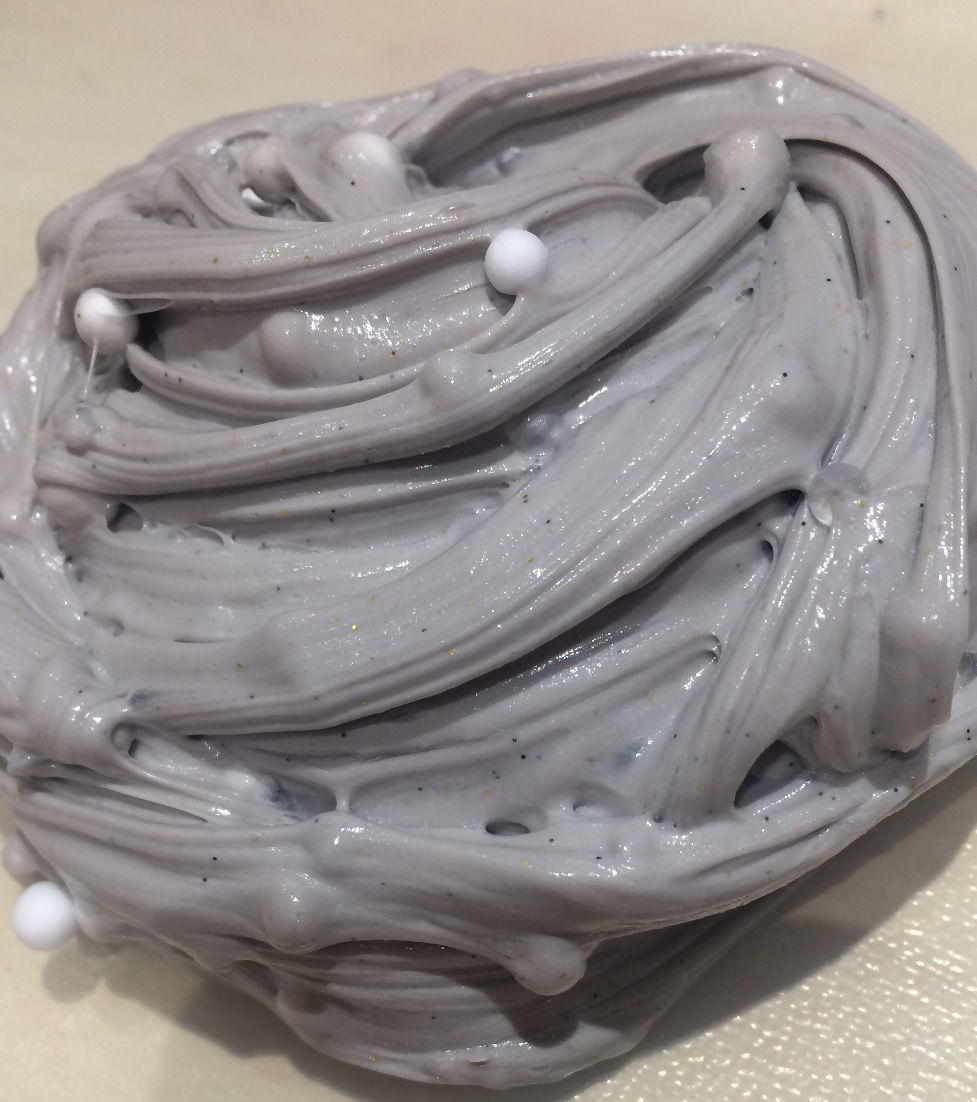 grey bubble tea slime 6oz | slimeaddict1shop