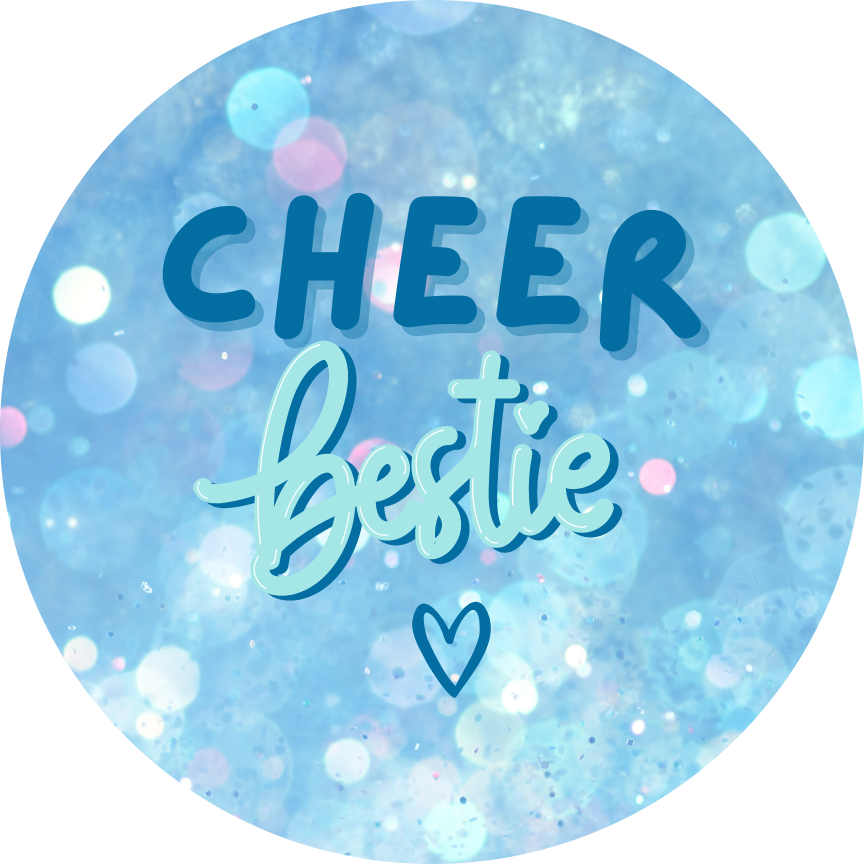 Cheer bestie badge | Cheerful Badges