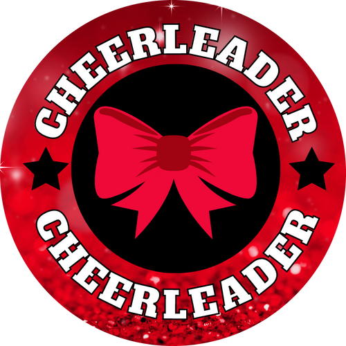 Cheerleader badge | Cheerful Badges