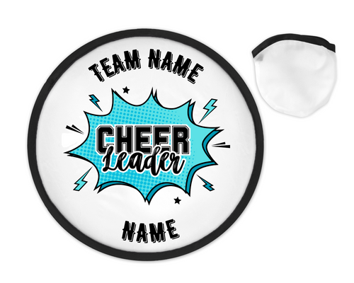 Personalised Cheerleader foldable fan | Cheerful Badges