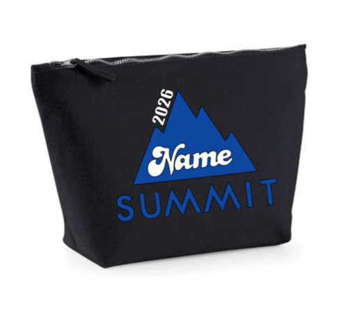 Personalised Summit Large Makeup bag | Cheerful Badges