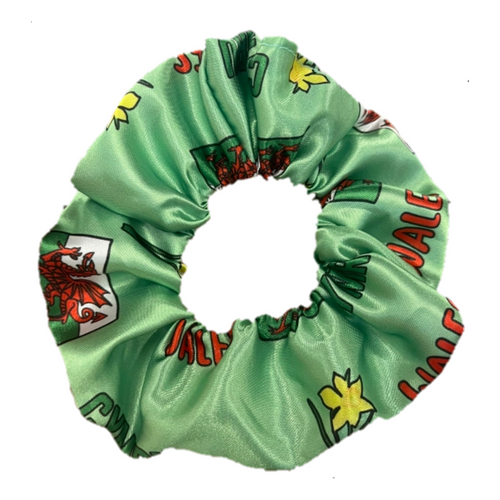 Welsh scrunchie | Cheerful Badges