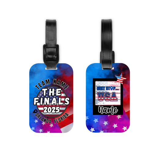 The Finals 2025 luggage tag - USA theme | Cheerful Badges