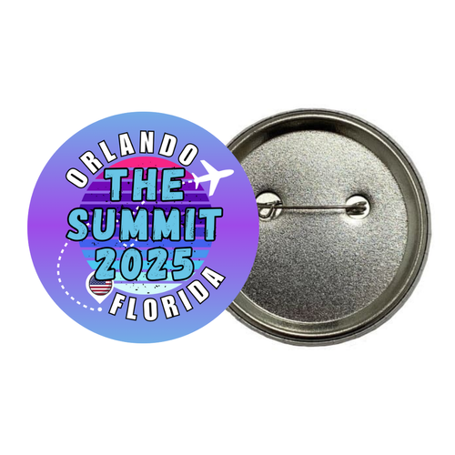 Summit 2025 badge/keyring | Cheerful Badges