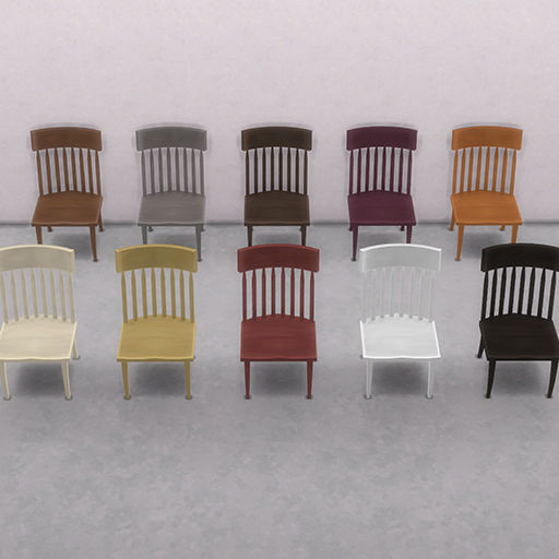 Medium Curved Leg Dining Chair | OmegaKingStudios