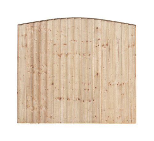 Vertical Board Domed Fence Panels | Morton and Jones Ltd
