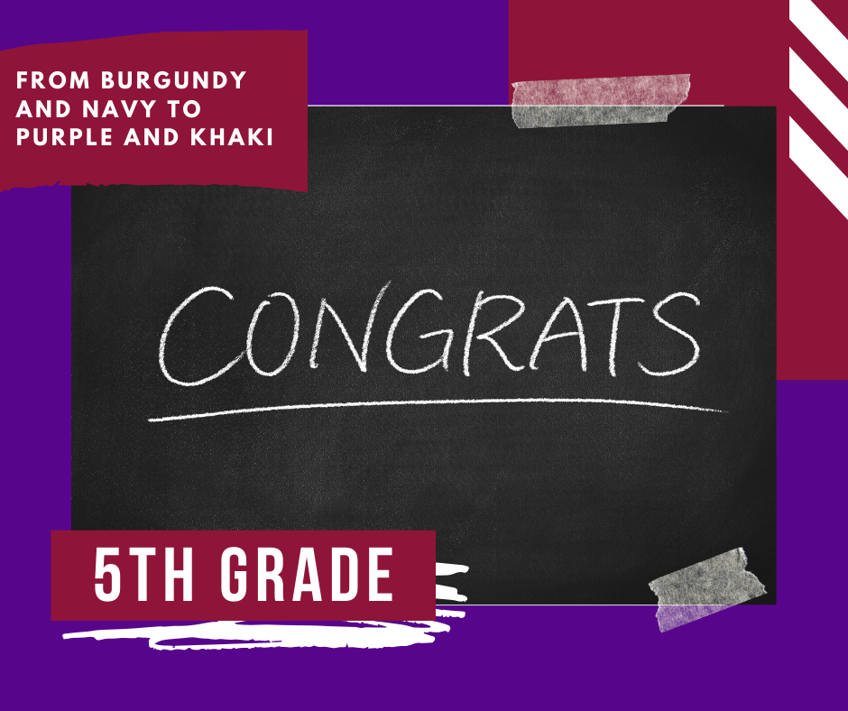 Congratulations 5th Grade