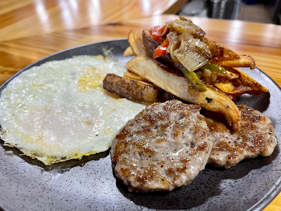 Boozy Breakfast Burger at The Boozy Pig