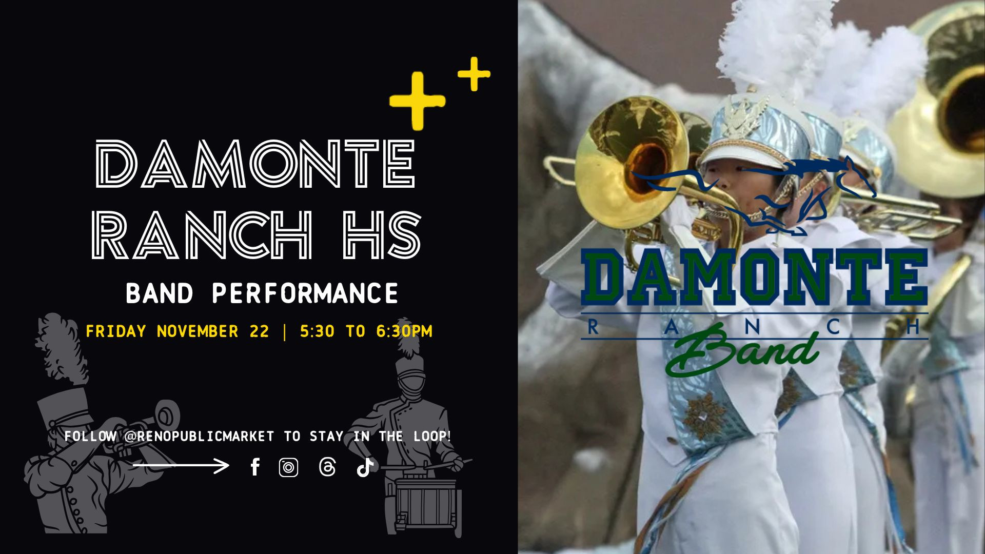 Damonte Ranch High School Band Performance | Reno Public Market
