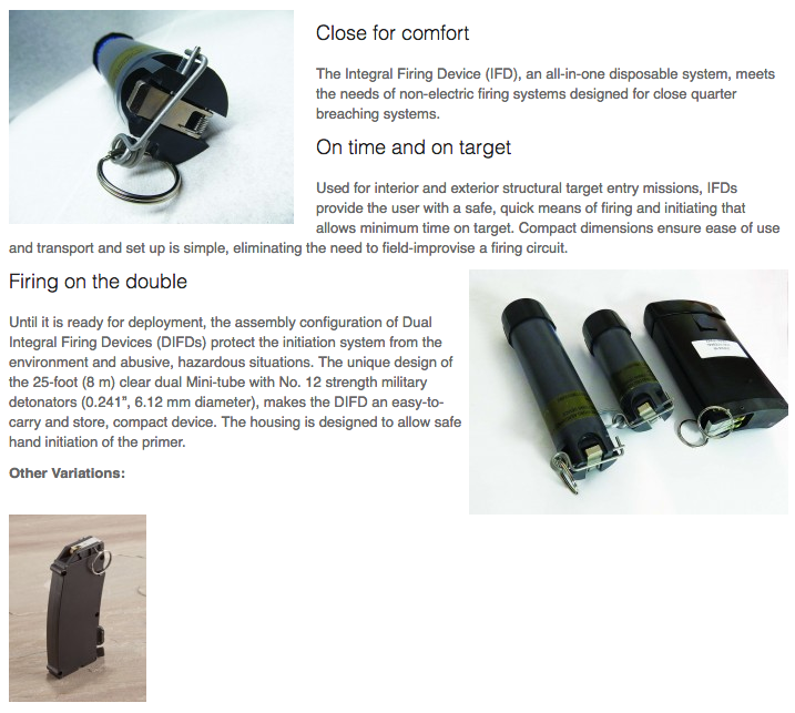 Integral Firing Device (IFD) | website