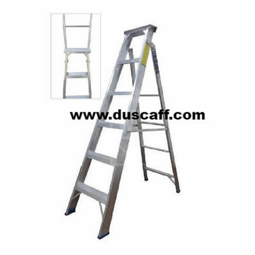 Dual Purpose Aluminium Ladder | 3 meters | 10 Steps | DUSCAFF UK