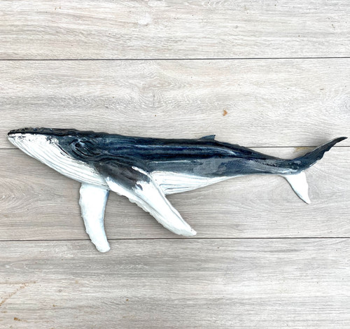 Ash Humpback Whale Wall Art | Zenwooddesign