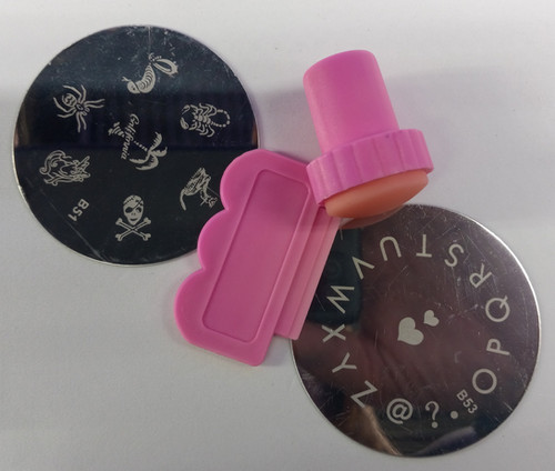 Free Stamp Pad, Scraper, and 2 Template Tlates | Nailogic