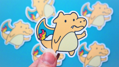 Chongo Derpy Dragon Sticker | d3MoGames Art Shop
