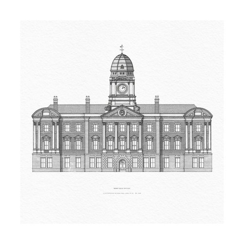 Barry Dock Offices Limited Edition Print | michaelpaullewis