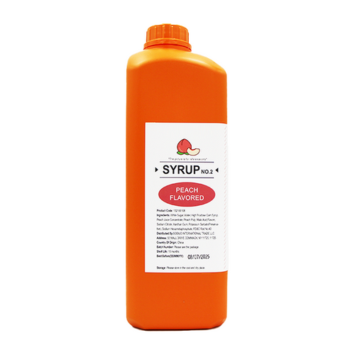 BD Peach Flavored Syrup 6LBS*8 Bottle | mimap