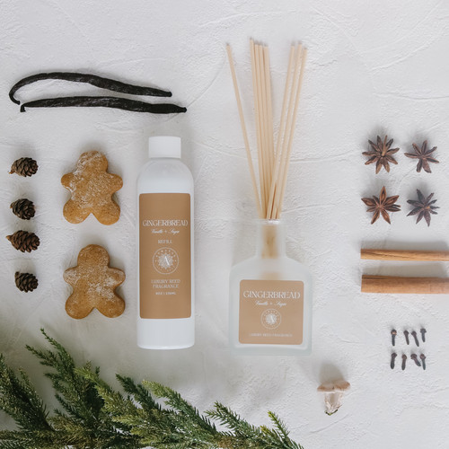 Gingerbread Reed Diffuser Set | AuraTae Lifestyle