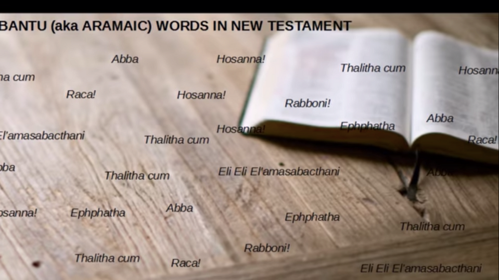 Bantu (Xhosa) words in the New Testament