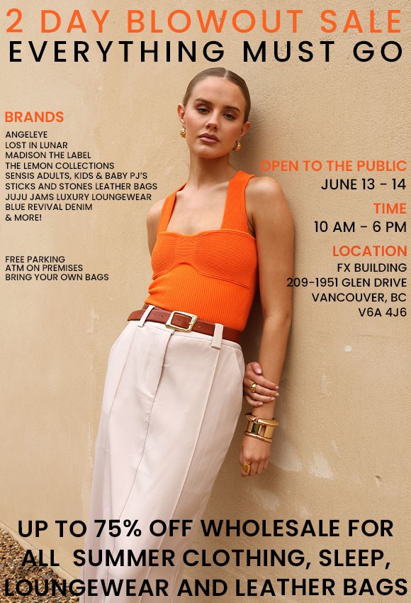 Vancouver Sample Sales | I Love Sample Sales