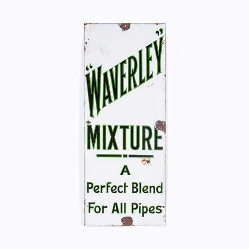 "WAVERLEY" MIXTURE - PIPE TOBACCO, ENAMEL SIGN | LJW Antiques