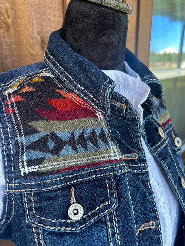 Denim Vest Pendleton ®️ Size S | Ranchy Design