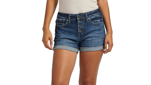 SILVER SUKI SHORTS L53945EAE384 | coles-general-store