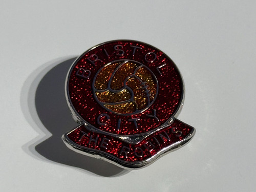 Bristol City The Robins Enamel Gomm Ball Badge | TheTreasureTrench