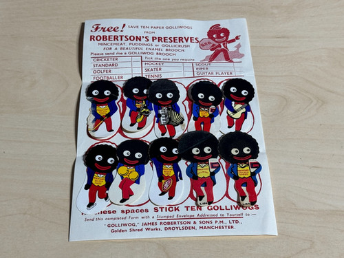 Vintage Robertson's Golly Paper Labels + Free Badge Order Form ...