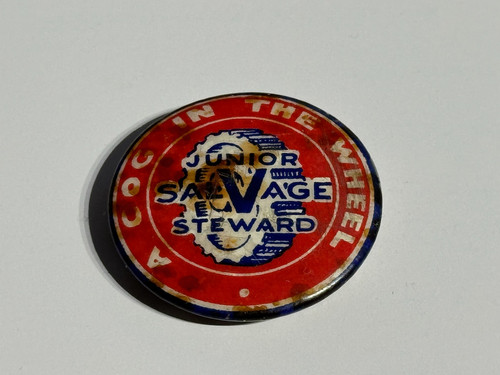 WW2 Era Junior Salvage Steward A Cog In The Wheel Pin Badge ...