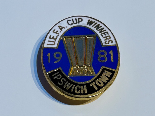 1981 Ipswich Town U.E.F.A. Cup Winners Enamel Badge | TheTreasureTrench