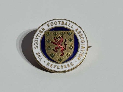 The Scottish Football Association Referees Enamel Badge | TheTreasureTrench
