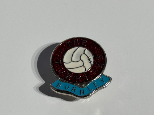 Burnley The Turfites Enamel Gomm Ball Style Badge | TheTreasureTrench