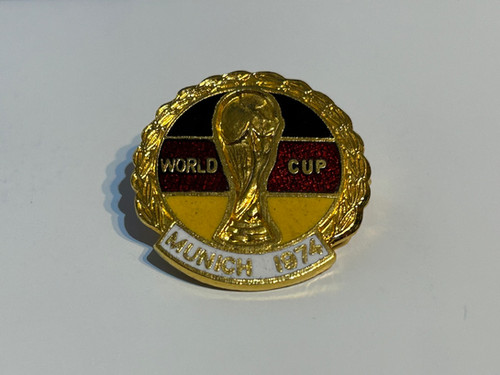 Munich 1974 Football World Cup Enamel Badge by Coffer | TheTreasureTrench