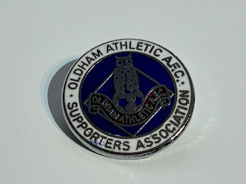 Vintage Oldham Athletic A.F.C. Supporters Association Enamel Badge ...
