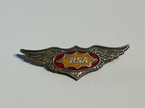 Vintage BSA Wings Style Enamel Badge by Tolstar | TheTreasureTrench