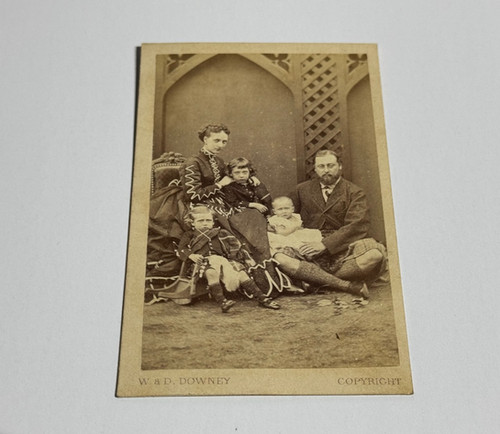 1868 Downey CDV Photo Edward VII & Queen Alexandra and Family ...