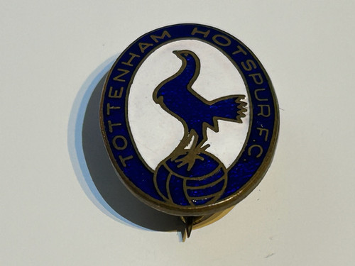 Vintage Tottenham Hotspur F.C. Crest Enamel Badge | TheTreasureTrench