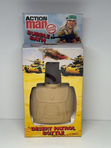 Boxed Vintage Action Man Desert Patrol Bottle of Bubble Bath ...