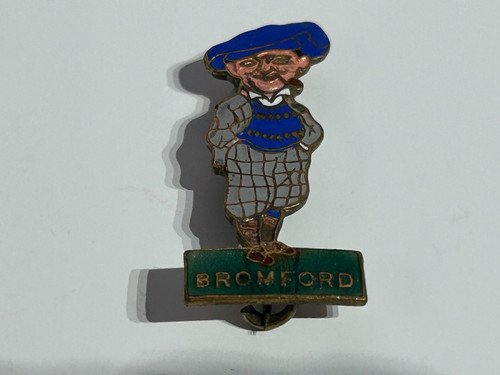 Vintage Bromford Golfer Enamel Badge by Fattorini & Sons ...