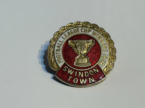 Swindon Town Football League Cup Winners 1969 Enamel Badge ...