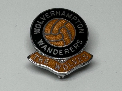 Wolverhampton Wanderers The Wolves Enamel Gomm Ball Badge ...