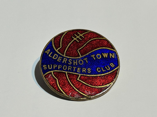 Vintage Aldershot Town Football Supporters Club Enamel Badge ...
