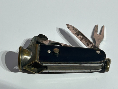 Antique Spring Loaded Cigar Cutter / Multi Tool | TheTreasureTrench
