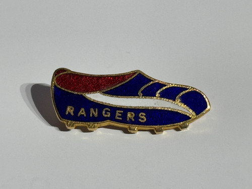 Vintage Rangers Football Boot Shaped Enamel Badge by Coffer ...