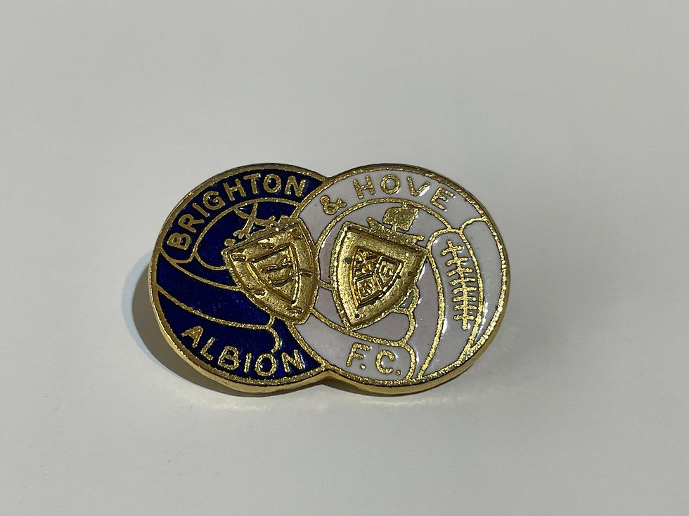 Vintage Brighton & Hove Albion Football Club Enamel Badge ...