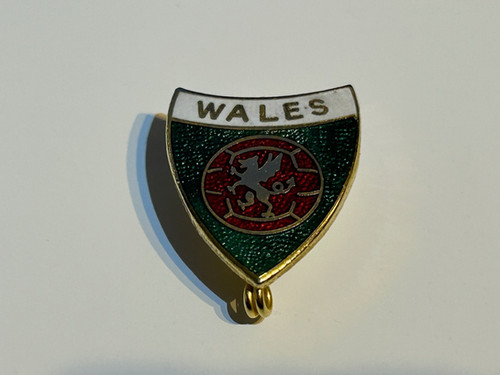 Vintage Wales National Football Team Enamel Badge by Coffer ...