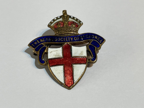 WW2 Era Royal Society of St George Enamel Badge | TheTreasureTrench