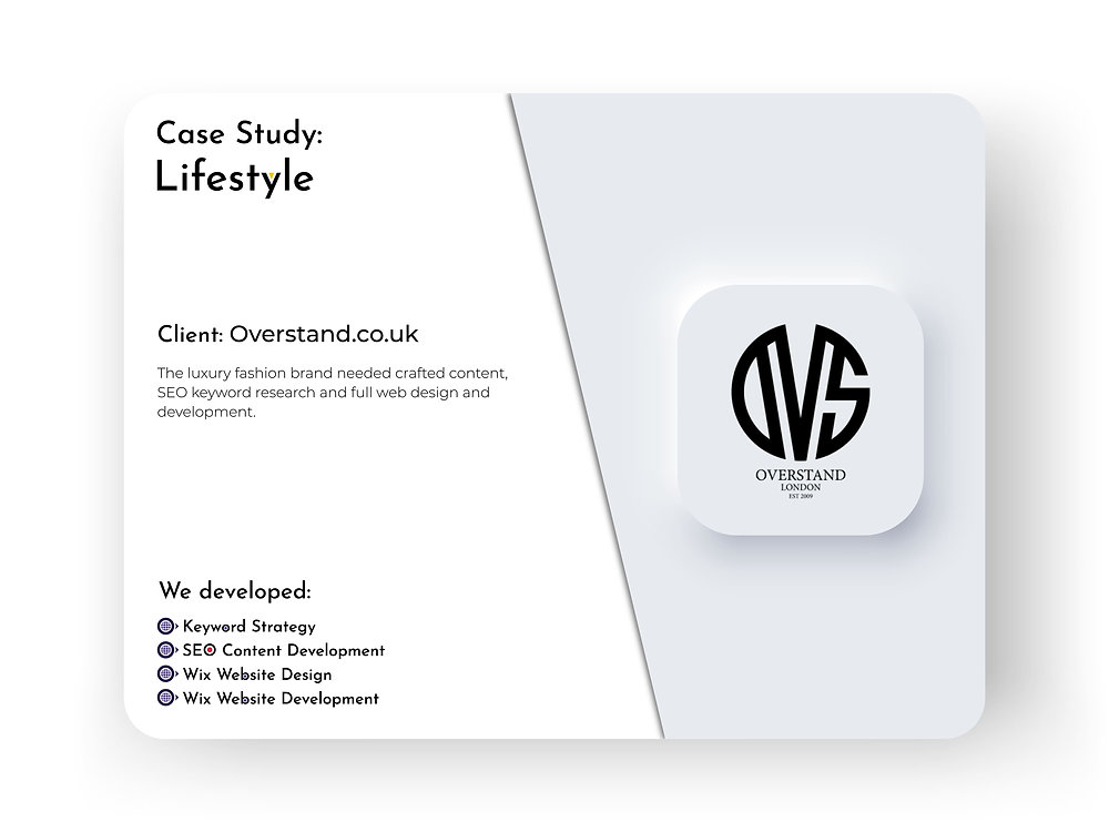 Full Wix web development | Overstand | Contese Agency