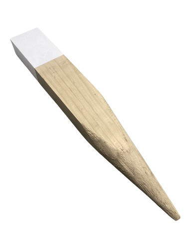 Wooden Boundary Pegs 75 x 50 x 500mm Painted White | Surveymarks NZ