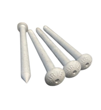 Galvanised Survey Spikes 150mm | Surveymarks NZ